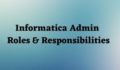 Informatica Admin Roles and Responsibilities - GoLogica